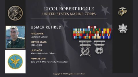 Lt. Col. Rob Riggle, U.S. Marine Corps (1990-2013) - TogetherWeServed Blog