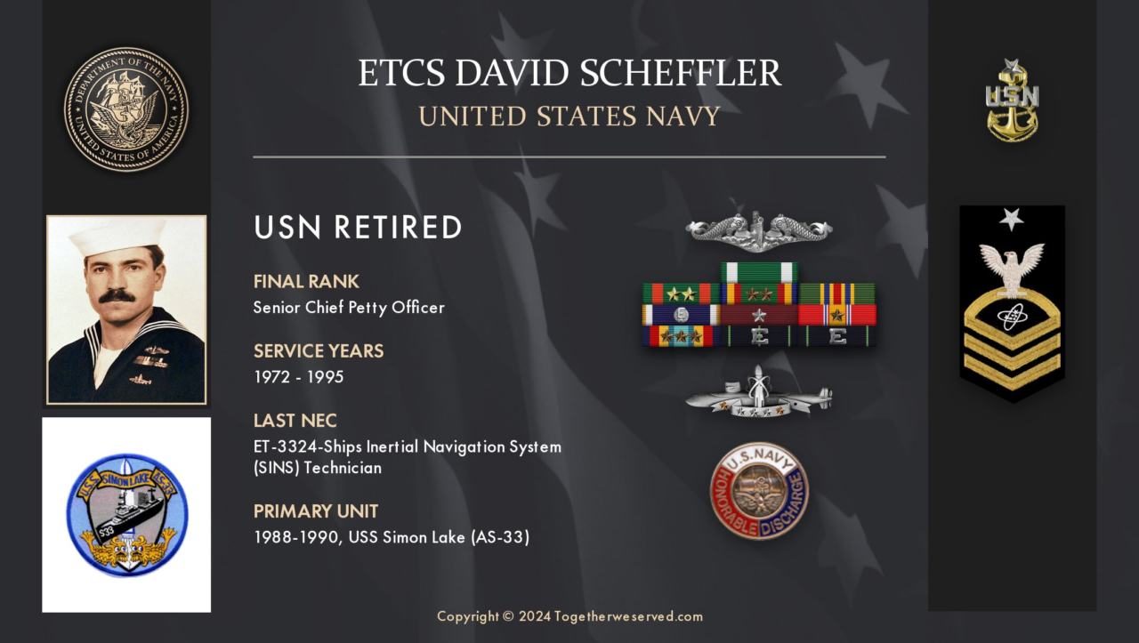 Service Reflections of ETCS David Scheffler, U.S. Navy (1972-1995 ...