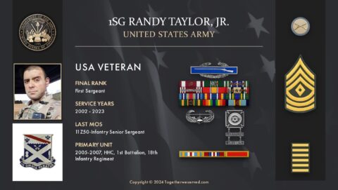 1SG Randy Taylor, U.S. Army (2002-2023) - TogetherWeServed Blog